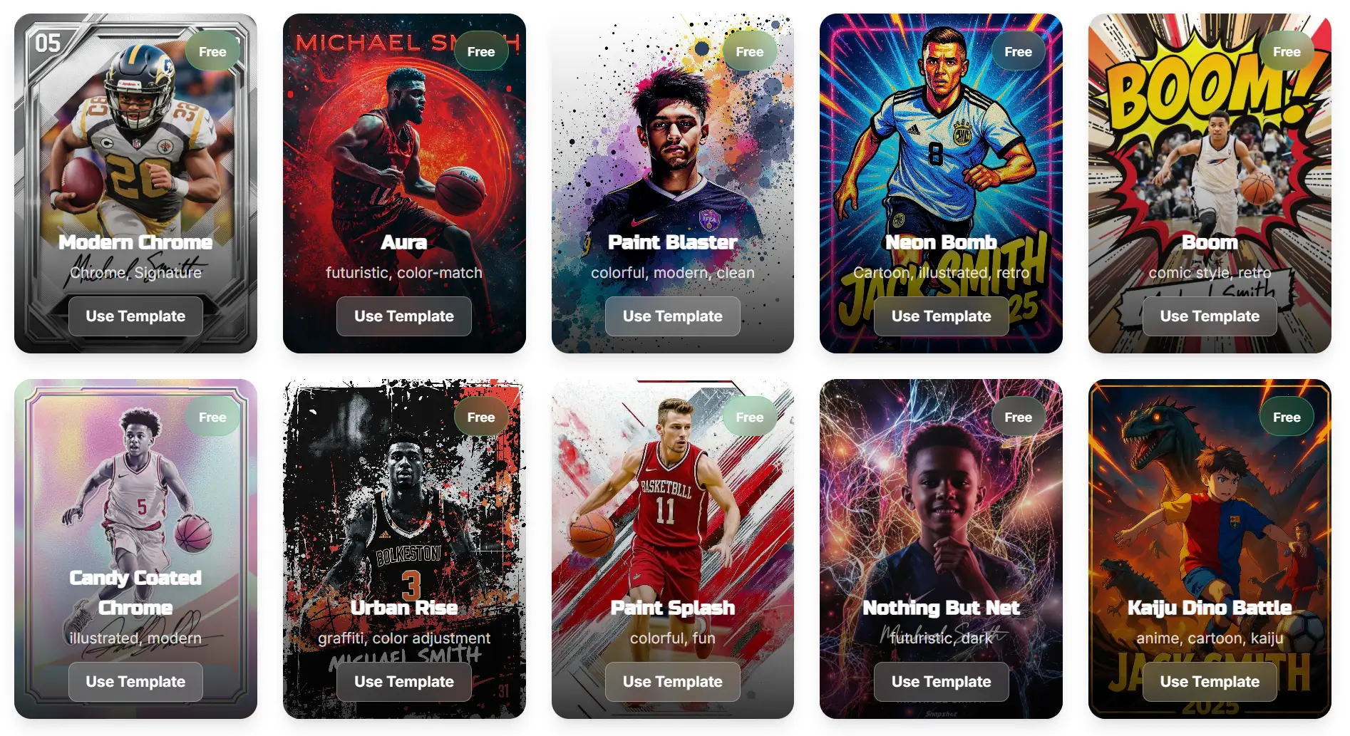 Custom Trading Cards | Create Your Own Card - Snapshot